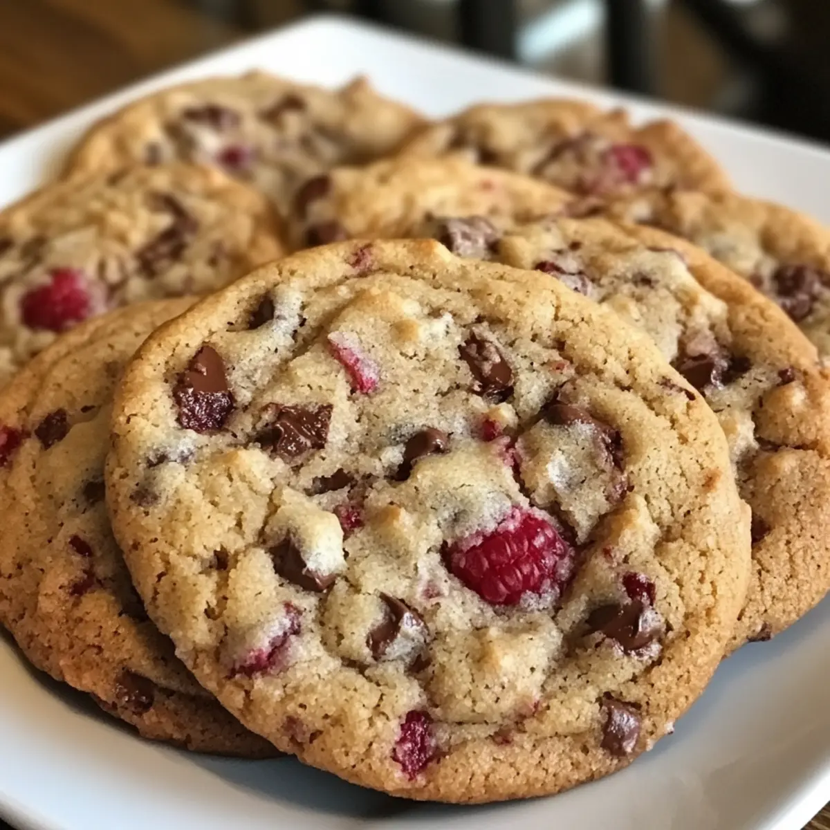 Ultimate Raspberry Chocolate Chip Cookies – Deliciously Chewy