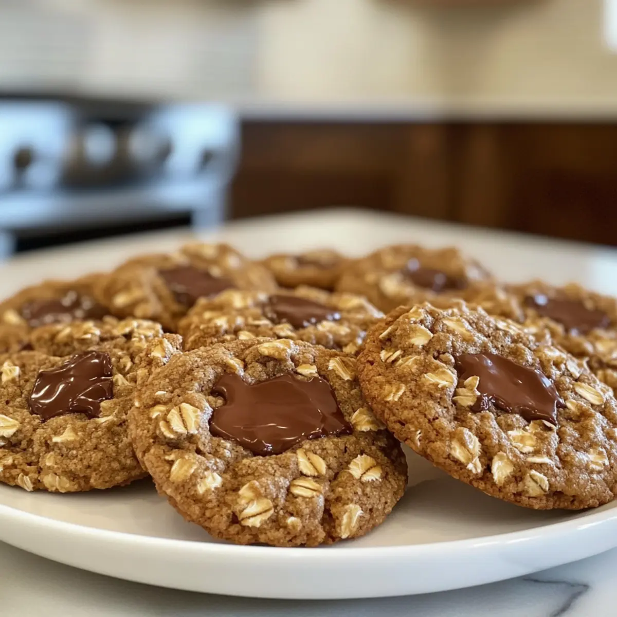 Ultimate 4-Ingredient Chewy Chocolate Oat Cookies Recipe