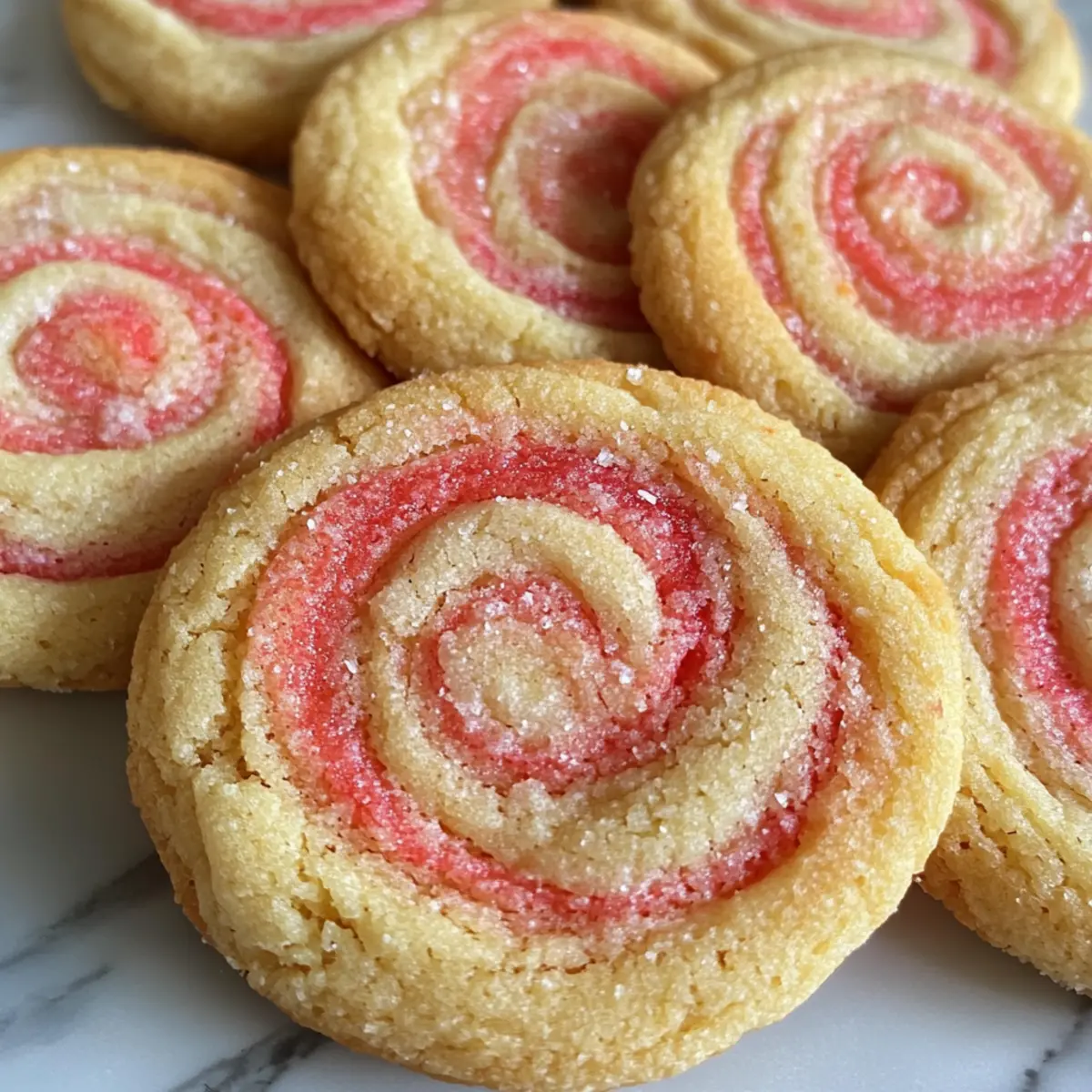 Irresistible Strawberry Rhubarb Swirl Sugar Cookies